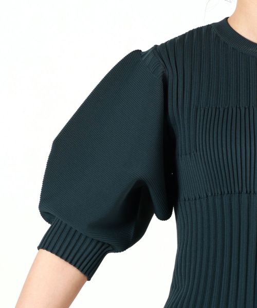 CFCL(シーエフシーエル)】 FLUTED SHORT PUFF SLEEVE DRESS CFCL(シーエフシーエル)】 FLUTED SHORT PUFF SLEEVE DRESS